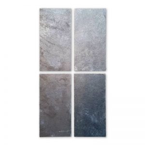 Brazilian Black Slate Sawn Edge Riven Top 100 x 200